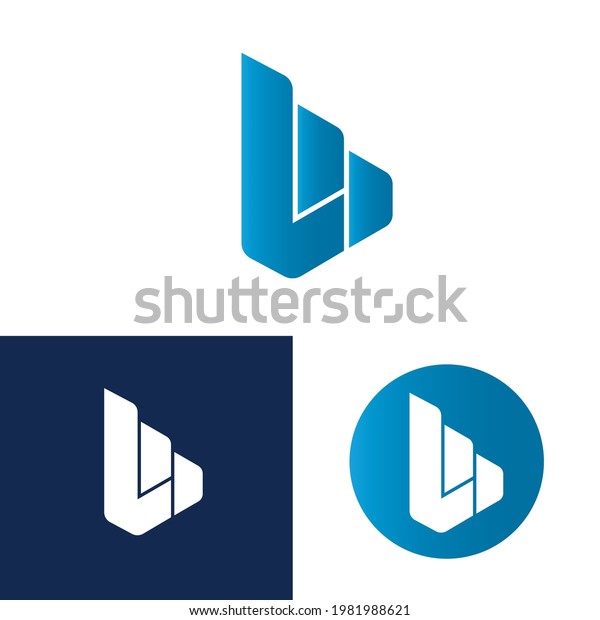 B Letter Logo B App Logo Stock Vector (Royalty Free) 1981988621 ...