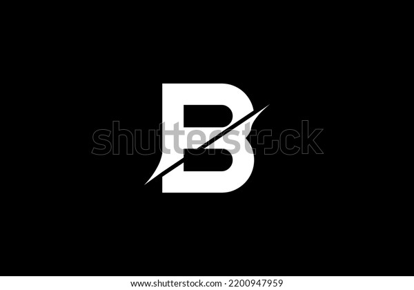 B Letter Logo B Letter Design Stock Vector (Royalty Free) 2200947959 ...