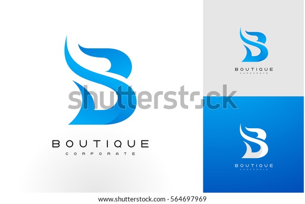 B Logo Blue B Letter Icon Stock Vector (Royalty Free) 564697969 ...