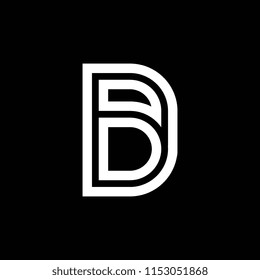 B Logo Isolated On Black Background Stock Vector (Royalty Free ...