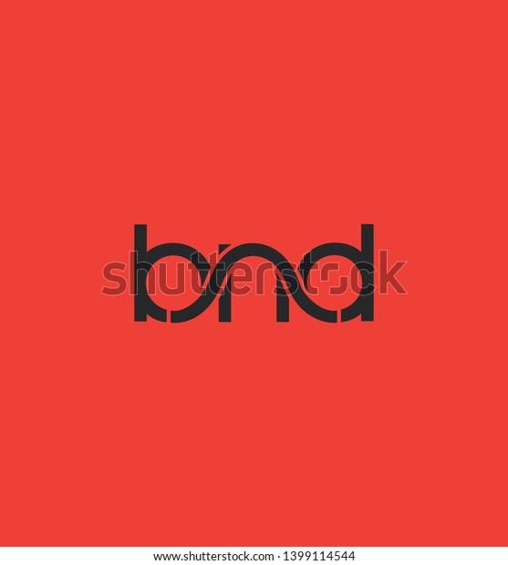 B N D Letters Joint Logo Stock Vector (Royalty Free) 1399114544 ...