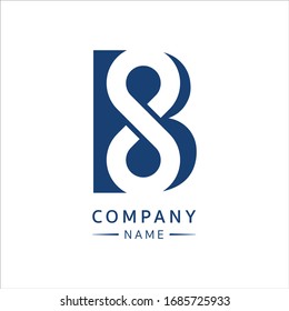 B Number 8 Logo B Letter Stock Vector (Royalty Free) 1685725933 ...
