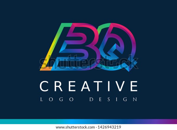 B Q Logo Bq Letter Design Stock Vector (Royalty Free) 1426943219 ...