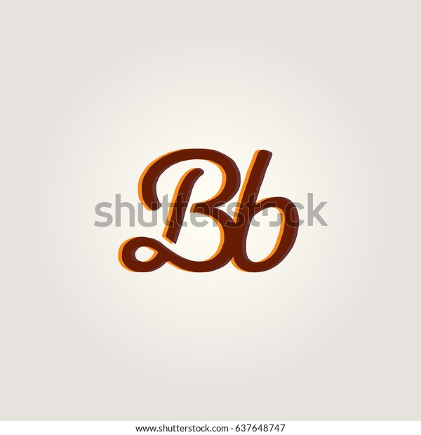 B B Running Letter Joint Logo Stock Vector (Royalty Free) 637648747 ...