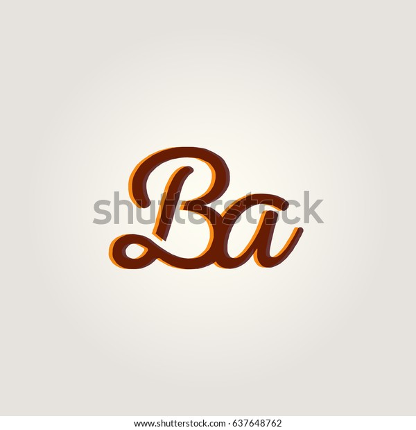 B Running Letter Joint Logo Design Stock Vector (Royalty Free) 637648762