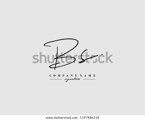 B S Bs Signature Initial Logo Stock Vector (Royalty Free) 1197886318 ...