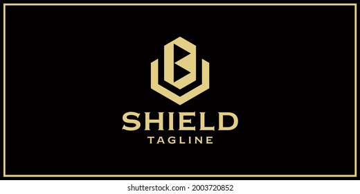 B Shield Logo Design Inspiration Stock Vector (Royalty Free) 2003720852 ...