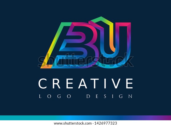 B U Logo Bu Letter Design Stock Vector (Royalty Free) 1426977323 ...