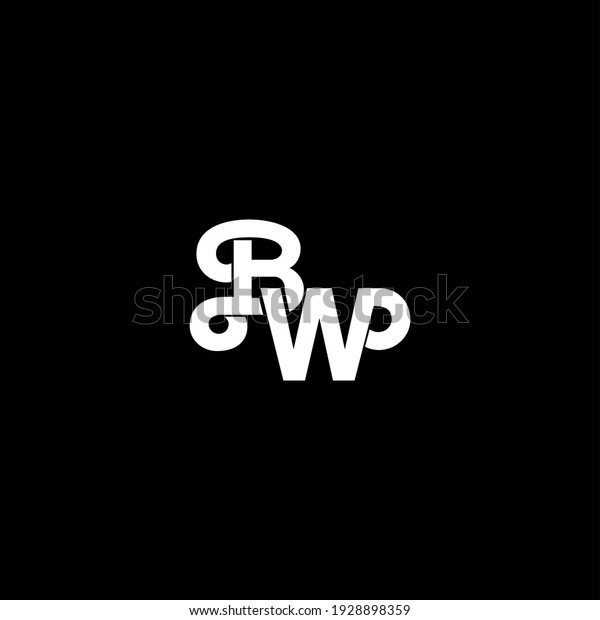 B W Letter Logo Abstract Design Stock Vector (Royalty Free) 1928898359 ...