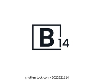 B14 14b Initial Letter Logo Stock Vector (Royalty Free) 2022621614 ...