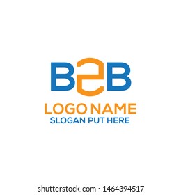 B2b Letter Logo Design Template Stock Vector (Royalty Free) 1464394517 ...
