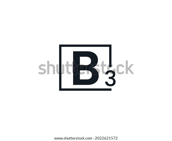 B3 3b Initial Letter Logo Stock Vector (Royalty Free) 2022621572 ...