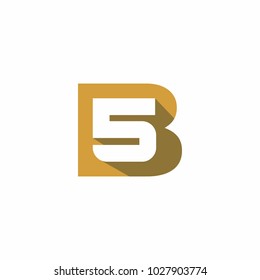 B5 Innitial Logo 3 Stock Vector (Royalty Free) 1027903774 | Shutterstock
