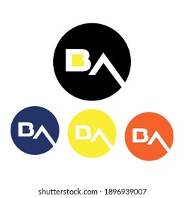 Ba Letter Logo Circle Logo Stock Vector (Royalty Free) 1896939007 ...