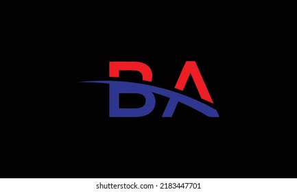 Ba Logo Design Template Vector Graphic Stock Vector (Royalty Free ...