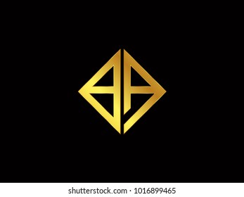Ba Square Shape Gold Color Logo Stock Vector (Royalty Free) 1016899465 ...