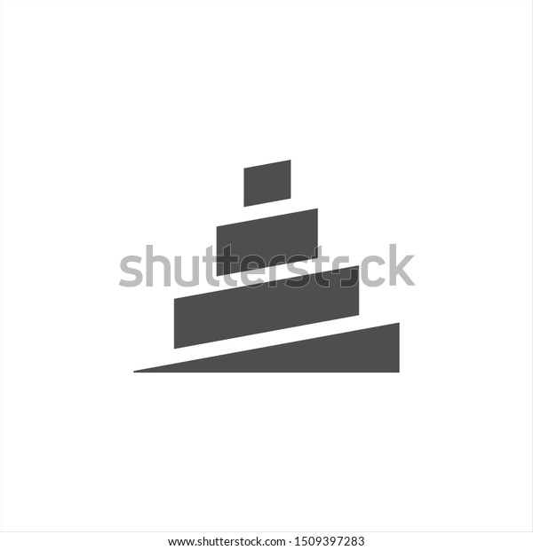 Babel Vector logo. Babylonia land mark mythology. Icon and Symbol.