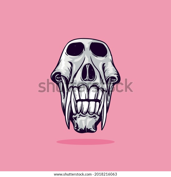 Baboon Animal Skull Ping Background Stock Vector (Royalty Free ...