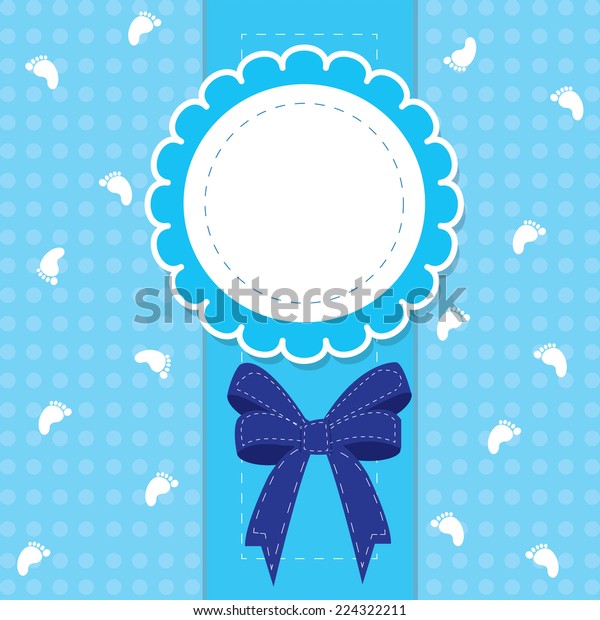 Baby Background Frame Vector Illustration Stock Vector (Royalty Free ...