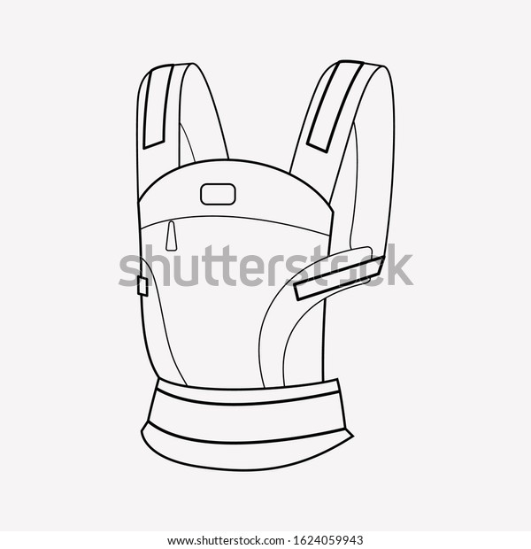 Baby Bag Icon Line Element Vector Stock Vector (Royalty Free ...