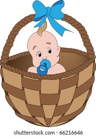 Baby Basket: vector de stock (libre de regalías) 66216646 | Shutterstock