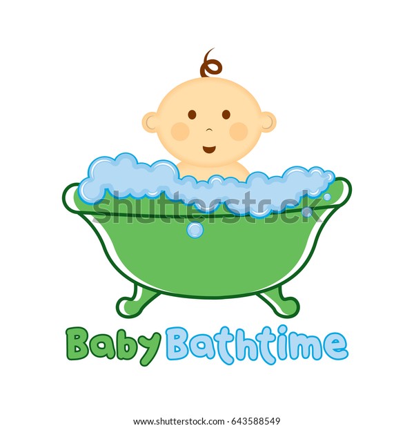 Baby Bath Time Logo Template Baby 스톡 벡터(로열티 프리) 643588549 | Shutterstock