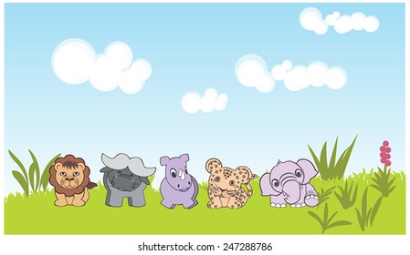 396 African big 5 animals Stock Vectors, Images & Vector Art | Shutterstock