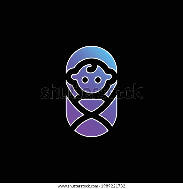 Baby Blue Gradient Vector Icon Stock Vector (Royalty Free) 1989221732 ...