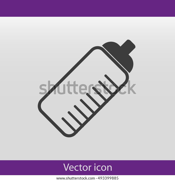 Baby Bottle Symbol Stock Vector (Royalty Free) 493399885 | Shutterstock