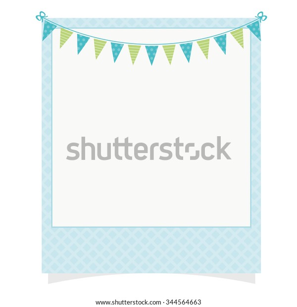 Baby Boy Photo Frame Stock Vector (Royalty Free) 344564663