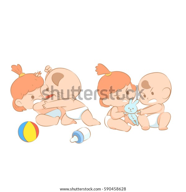Baby Cartoon Set 5 Stock Vector (Royalty Free) 590458628 | Shutterstock