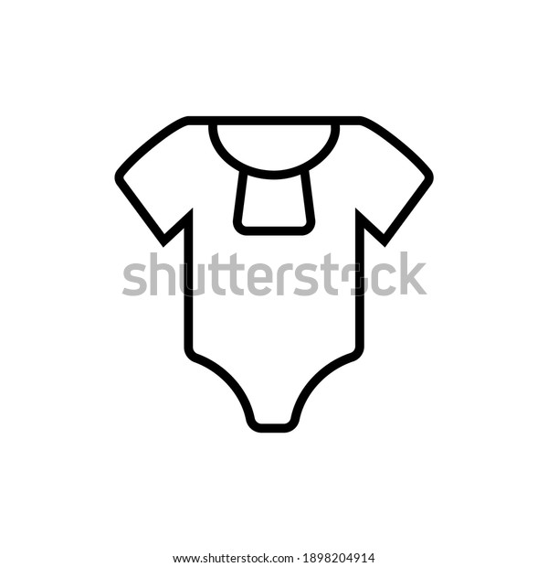 Baby Clothes Outline Design Vector Stock Vector (Royalty Free ...