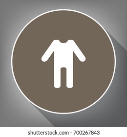 Baby Clothes Sign Vector White Icon Stock Vector (Royalty Free ...