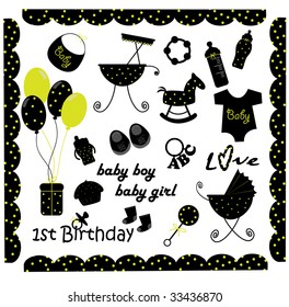 Baby Collection Stock Vector (Royalty Free) 33436870 | Shutterstock