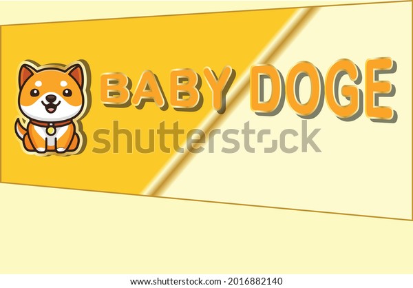 Baby Doge Poster Doge Meme Character Stock Vector (Royalty Free ...