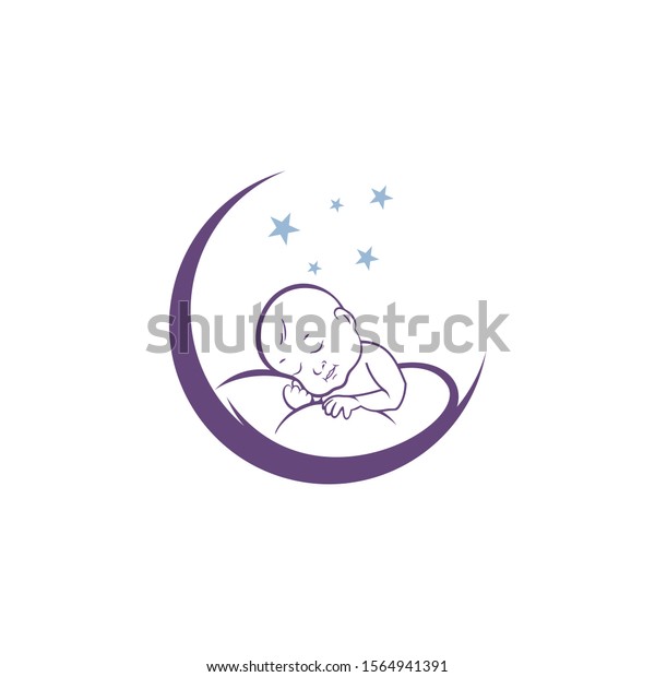 Baby Dream Logo Vector Template Stock Vector (Royalty Free) 1564941391