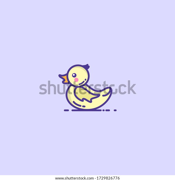 Baby Duck Logo Icon Vector Template Stock Vector (Royalty Free ...