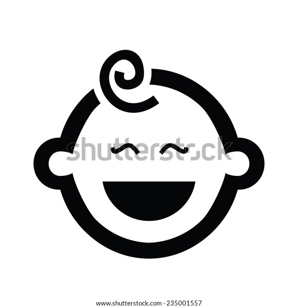 Baby Face Icon Stock Vector (Royalty Free) 235001557 | Shutterstock