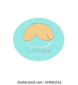 Baby Face Logochild Face Icon Vector Stock Vector (Royalty Free ...