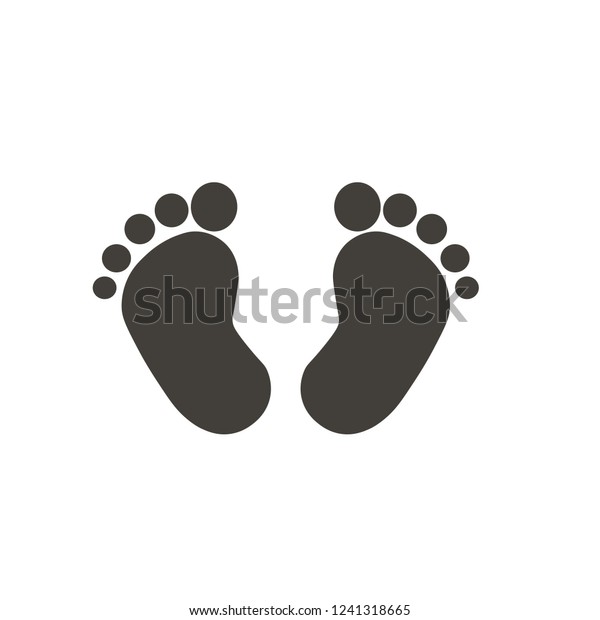 Baby Feet Vector: vector de stock (libre de regalías) 1241318665 ...