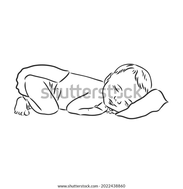Baby Figure Front Side Back View Stock Vector (Royalty Free) 2022438860 ...