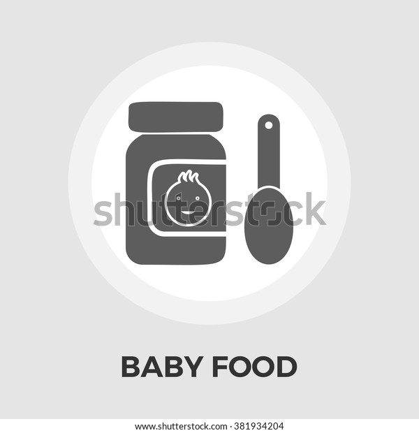 Baby Food Icon Vector Flat Icon Stock Vector (Royalty Free) 381934204
