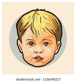 Baby Head Design Vector Stock Vector (Royalty Free) 1156590217 ...