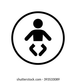 Baby Icon Circle Vector Illustration Stock Vector (Royalty Free ...
