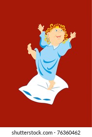 Baby Jump Stock Vector (Royalty Free) 76360462 | Shutterstock