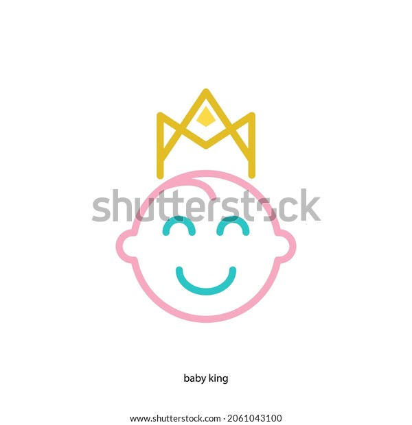 Baby King Logo Vector Design Template Stock Vector (Royalty Free ...