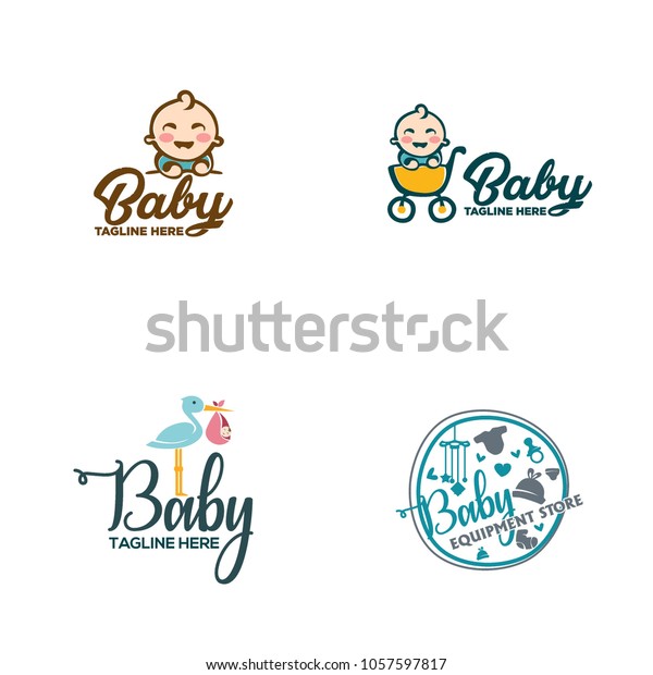 Baby Logo Vector Stock Vector (Royalty Free) 1057597817