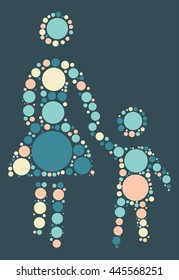 Baby Mother Shape Vector Design By Stock Vector (Royalty Free ...