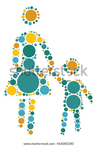 Baby Mother Shape Vector Design By Stock Vector (Royalty Free ...