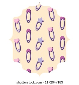 Baby Pins Pattern Stock Vector (Royalty Free) 1172047183 | Shutterstock